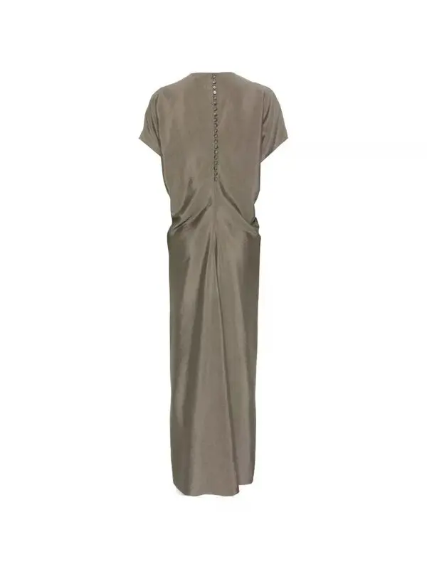 ALYSI V-neck Buttoned Maxi Dress
