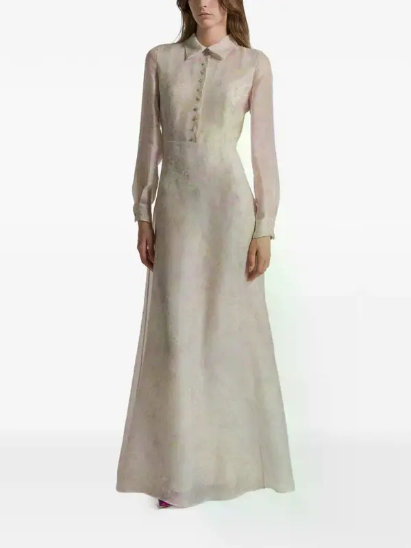 Alberta Ferretti Floral-print Maxi Dress