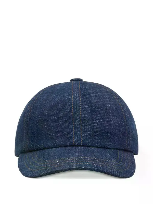 Ami Denim Side-patch Cap - Blue