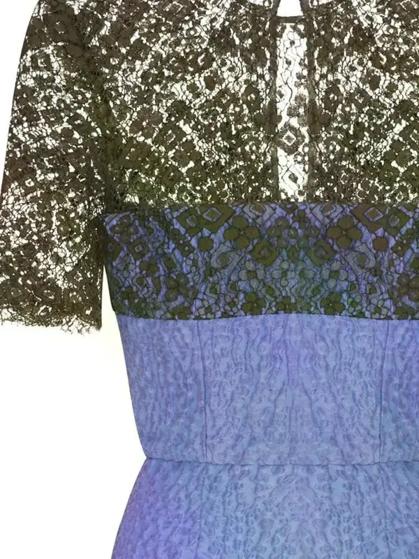 Alex Perry Lace-sleeve Pencil Midi Dress