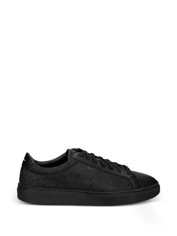BOSS Logo Lace-up Sneakers - Black