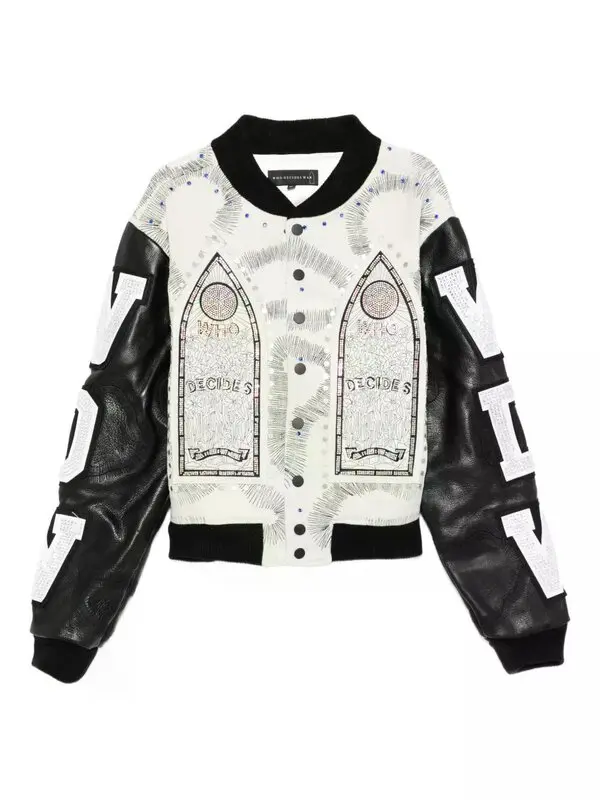 WHO DECIDES WAR BY EV BRAVADO Hardware Cathedral Embellished Jacket