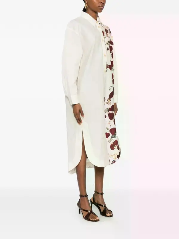 Khaite Gloria Floral-print Shirt Dress