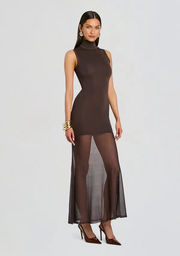 SEROYA Amine Knit Maxi Dress