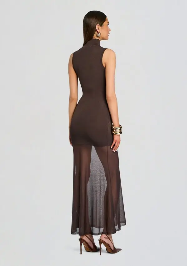 SEROYA Amine Knit Maxi Dress