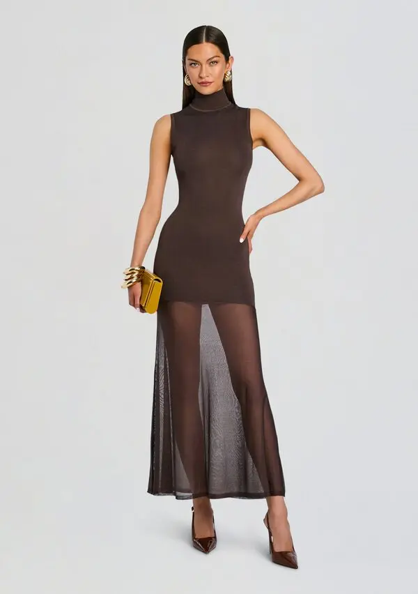 SEROYA Amine Knit Maxi Dress