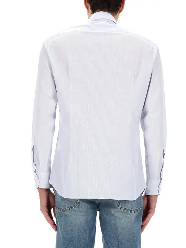 LARDINI Cotton Shirt - Azure