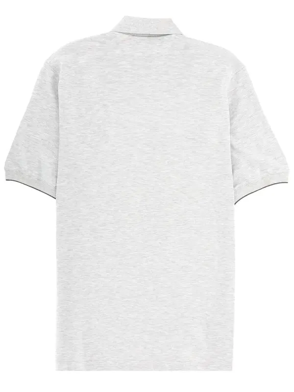 Brunello Cucinelli Polo With Logo - Grey