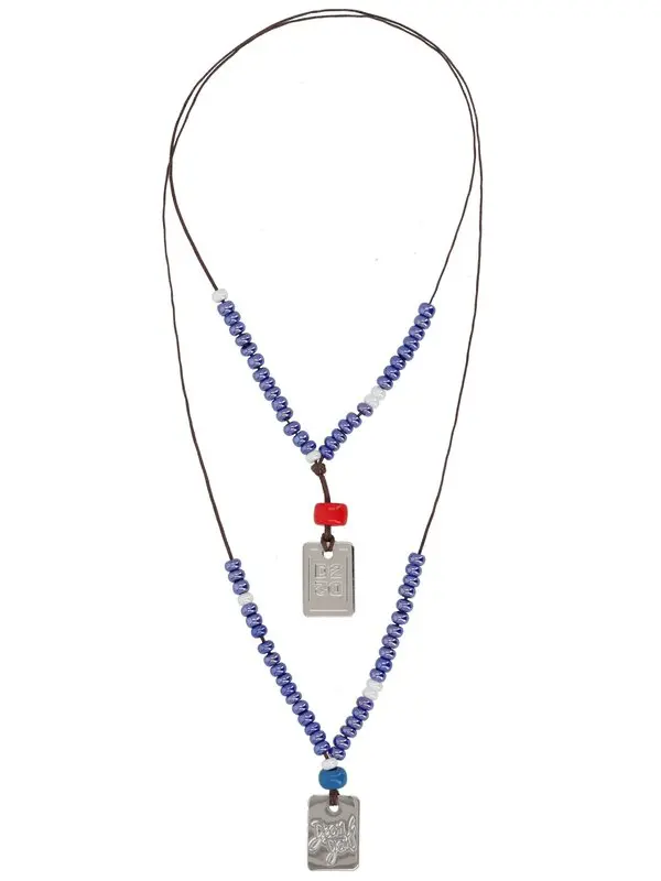 Dsquared2 Logo Plaque Necklace - Multicolour