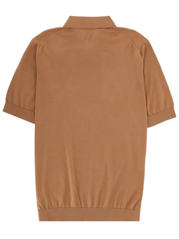 LARDINI Cotton Polo - Brown