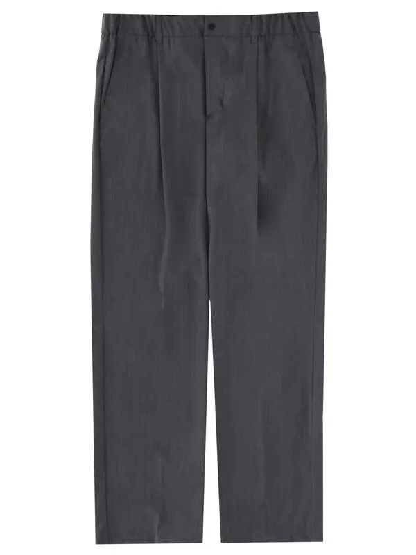 Herno Wool Blend Tailored Trousers - Grey
