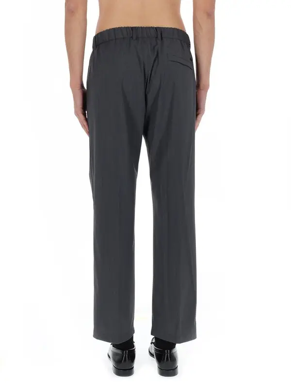 Herno Wool Blend Tailored Trousers - Grey