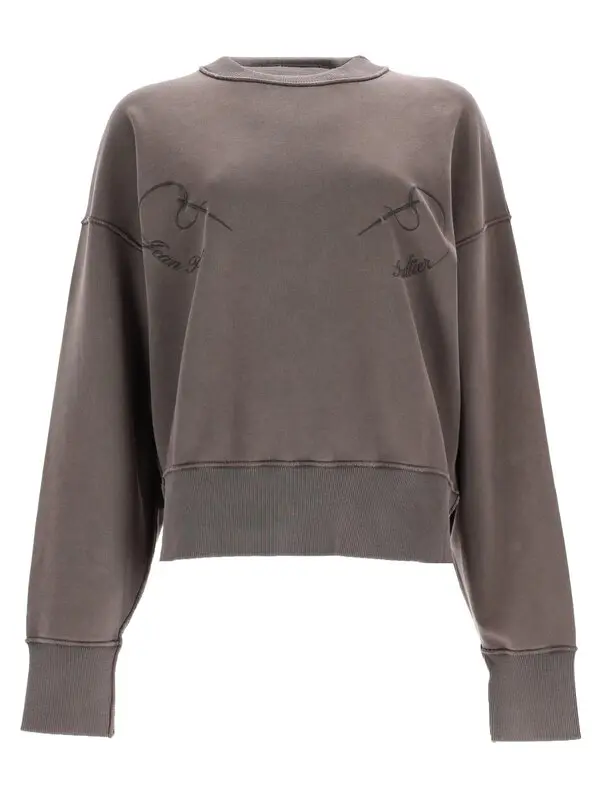 JEAN PAUL GAULTIER Sweatshirt With Embroidery - Grey