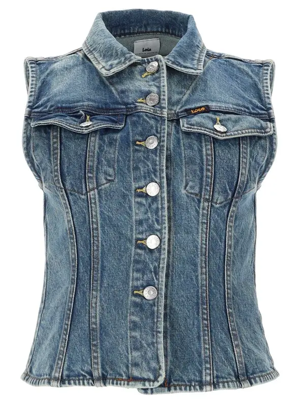 LOIS Celine Sleeveless Vest - Blue