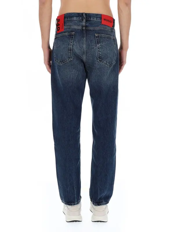 Hugo Cotton Denim Jeans - Blue