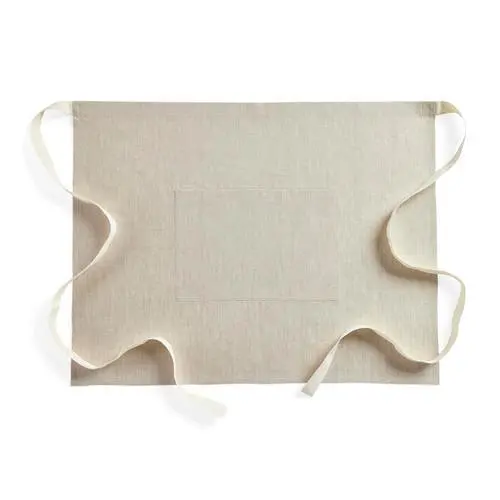 SOLINO HOME Linen Bistro Apronkitchen Linen - Light Natural/ivory