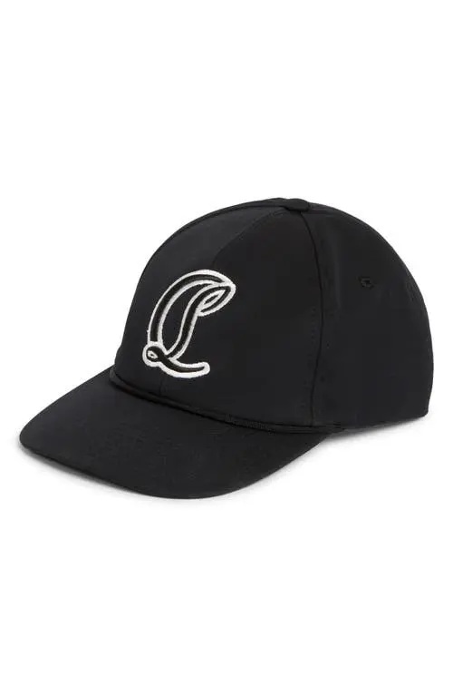 CHRISTIAN LOUBOUTIN Mooncrest Ivy Baseball Cap - Bk01-black