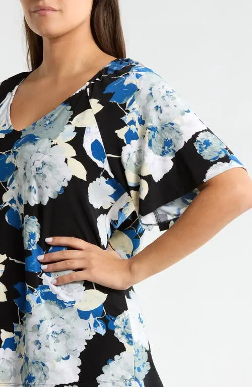 Anne Klein Floral V-neck Top
