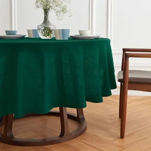 Solino Home Linen Round Tableclothsonoma - Green