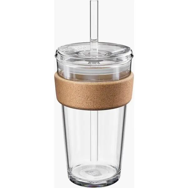 KEEPCUP Cold Cup Cork With Coffee Straw - Clear