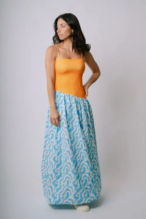 SAN MALO Bubble Midi Dress