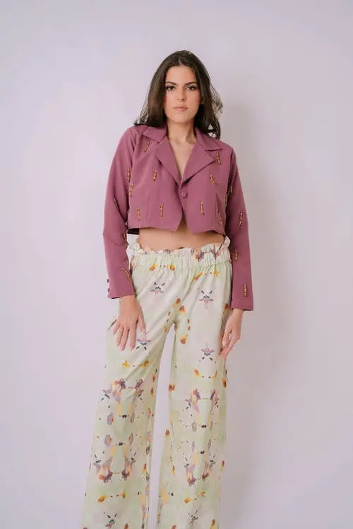 SAN MALO Lara Adjustable Printed Pants