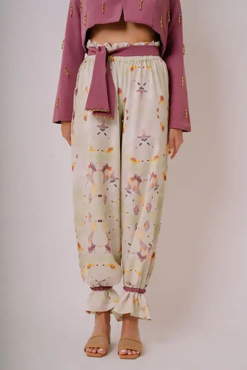 SAN MALO Lara Adjustable Printed Trousers