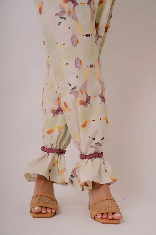 SAN MALO Lara Adjustable Printed Trousers