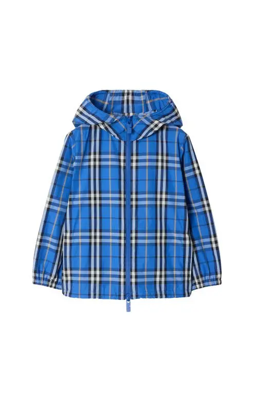 Burberry Check Nylon Hooded Jacket