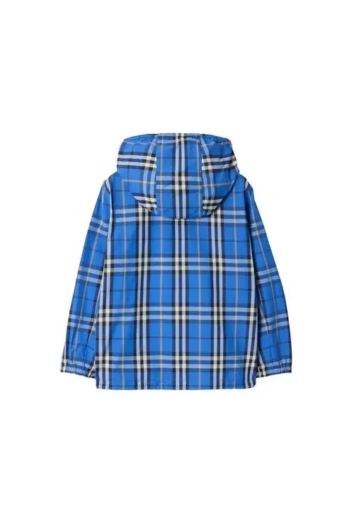 Burberry Check Nylon Hooded Jacket
