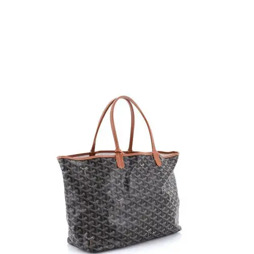 Goyard Saint Louis Tote Coated Canvas Pm - Black