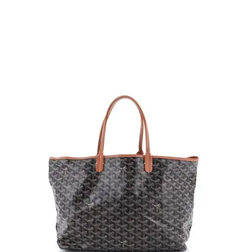 Goyard Saint Louis Tote Coated Canvas Pm - Black
