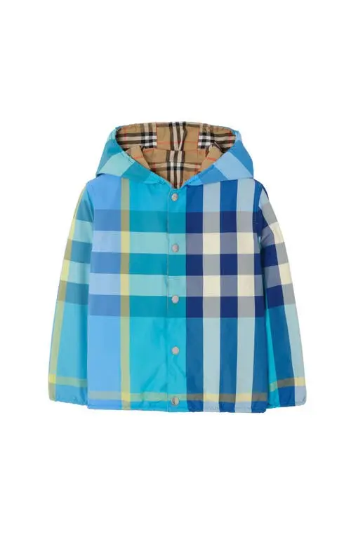 Burberry Reversible Check Nylon Hooded Jacket