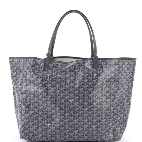 Goyard Saint Louis Gm Tote Coated Canvas - Grey
