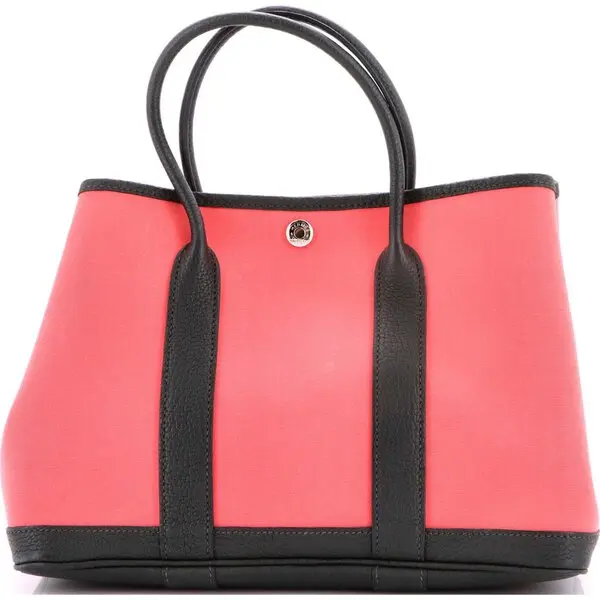 Hermès Garden Party Tote Toile And Leather 30 - Pink