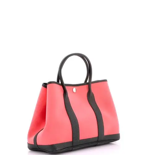 Hermès Garden Party Tote Toile And Leather 30 - Pink