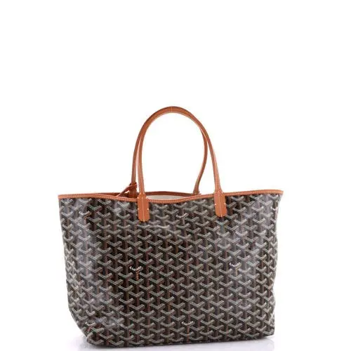 Goyard Saint Louis Tote Coated Canvas Pm - Brown