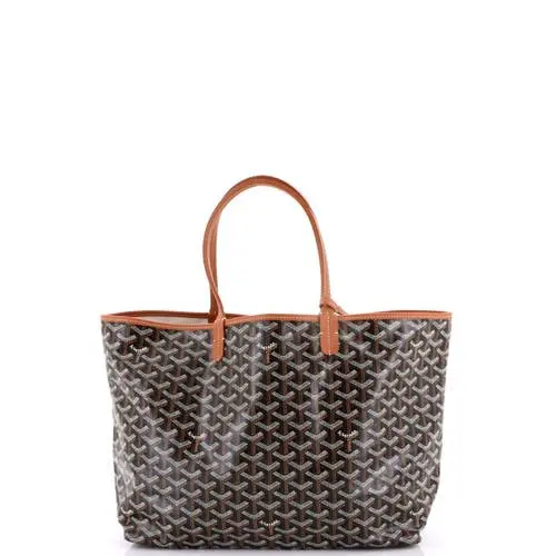 Goyard Saint Louis Tote Coated Canvas Pm - Brown