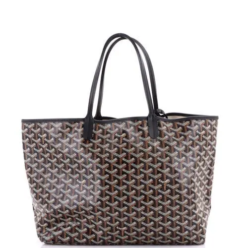 Goyard Saint Louis Pm Coated Canvas Tote - Black
