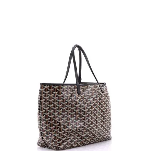 Goyard Saint Louis Pm Coated Canvas Tote - Black