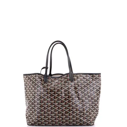 Goyard Saint Louis Pm Coated Canvas Tote - Black