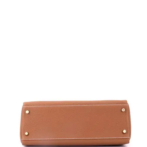 Hermès Kelly Handbag 32 Brown Togo With Hardware