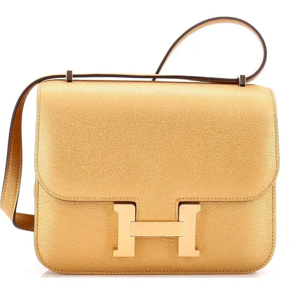 Hermès Constance Nm Bag Metallic Chevre Chamkilight 18 - Dore