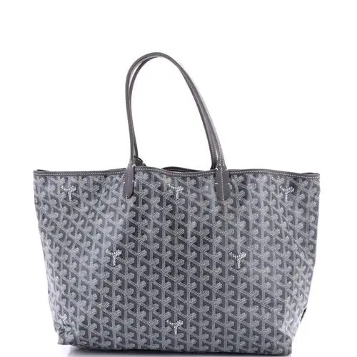 Goyard Saint Louis Tote Coated Canvas Pm - Grey