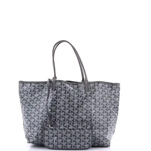 Goyard Saint Louis Tote Coated Canvas Pm - Grey