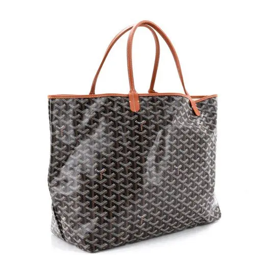 Goyard Saint Louis Tote Coated Canvas Pm - Brown
