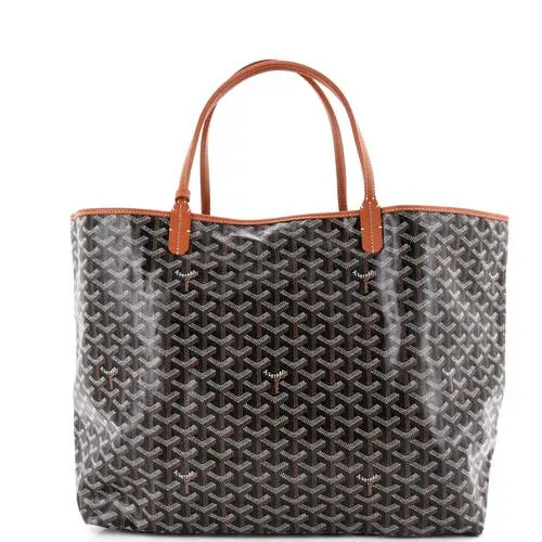 Goyard Saint Louis Tote Coated Canvas Pm - Brown