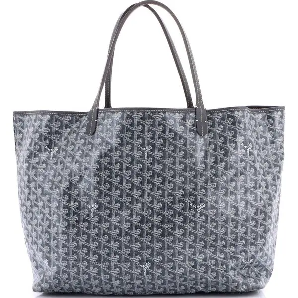 GOYARD Saint Louis Gm Tote Coated Canvas - Gray