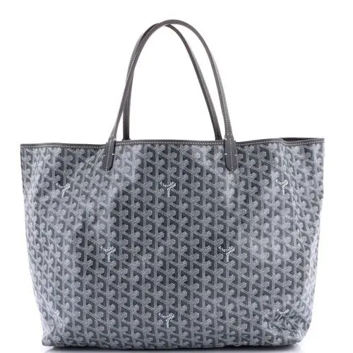 Goyard Saint Louis Gm Tote Coated Canvas - Gray