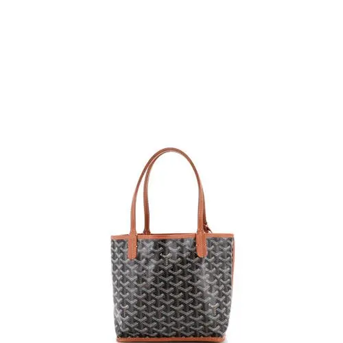 Goyard Anjou Reversible Mini Tote Coated Canvas - Black